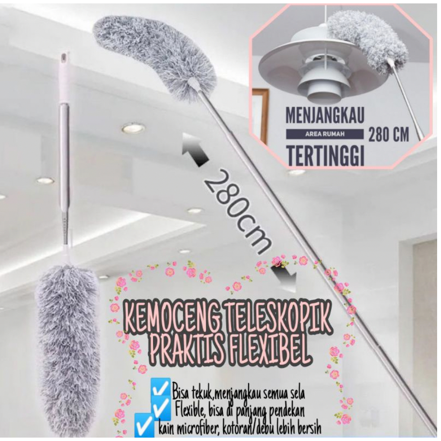 Jual Kemoceng Teleskopik 2.8 METER Bulu Microfiber Gagang Panjang ...