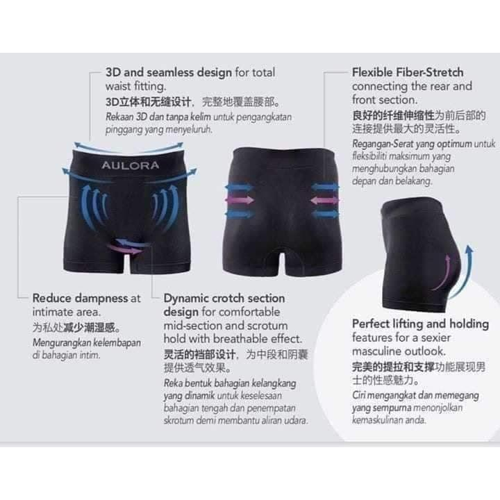 Jual AULORA KONDENSHI LEGGING WOMEN MEN PANTIES BOXER BASIC TOP ...