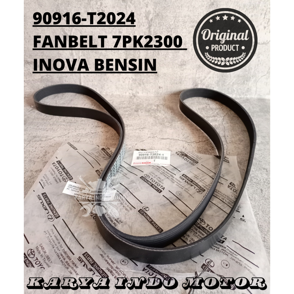 Jual FAN BELT TALI KIPAS INNOVA BENSIN 7PK2300 90916-T2024-1 | Shopee ...