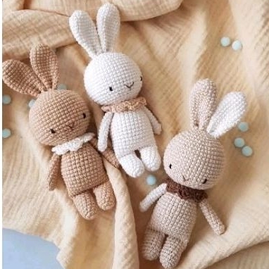 Jual Boneka Rajut Kelinci|Custom Boneka | Shopee Indonesia
