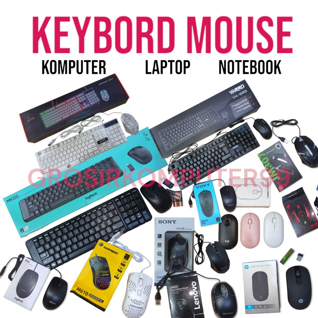 Jual USB Keyboard Mouse optical For Komputer keybord keybor Laptop ...
