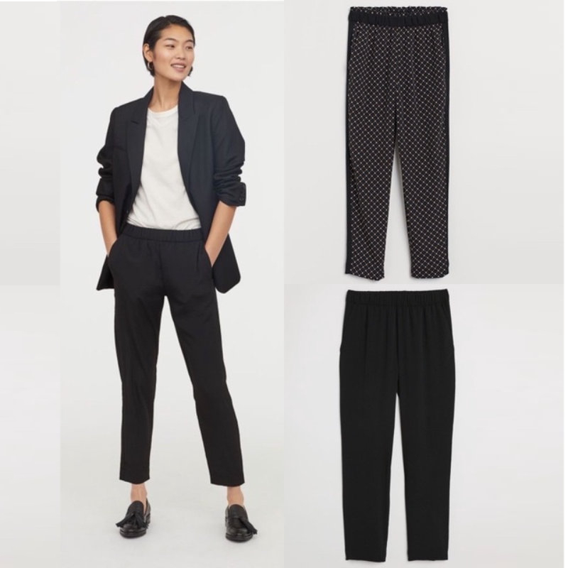 Jual Celanas Wanita Highwaist Panjang H&M Crepe Trousers | Shopee Indonesia