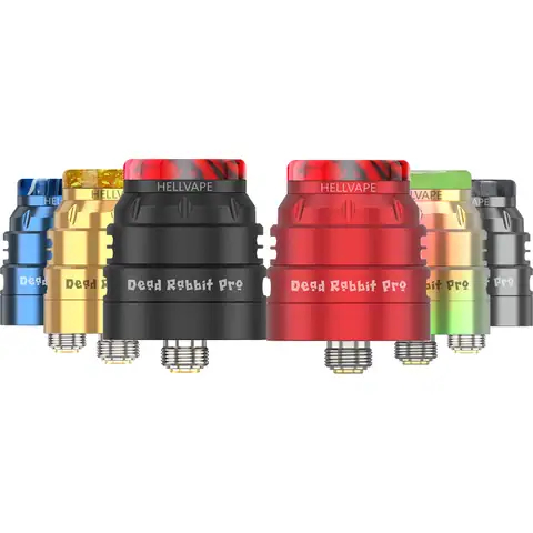 Jual RDA Dead Rabbit Pro Matte Black Gold Red Rainbow Authentic ...