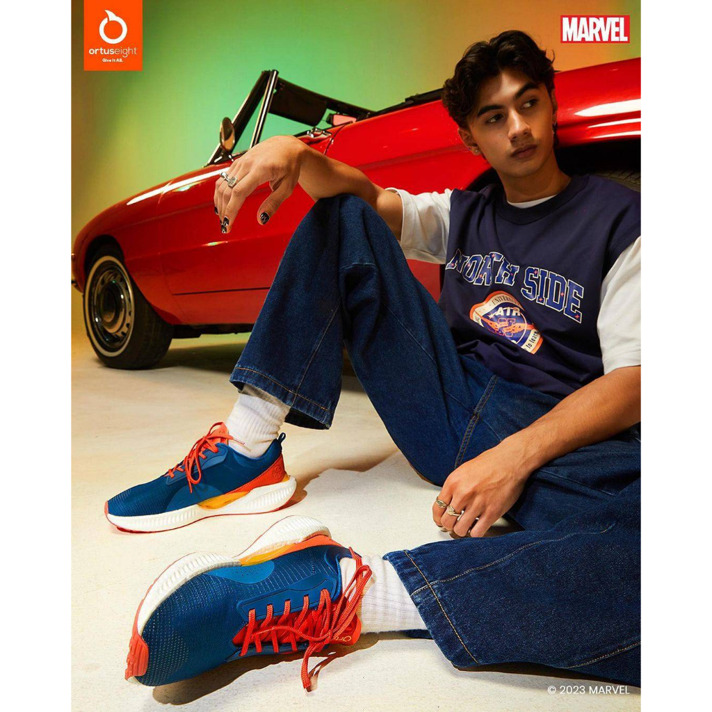 Jual ortuseight x marvel starforce alpha flight sneakers sepatu running ...
