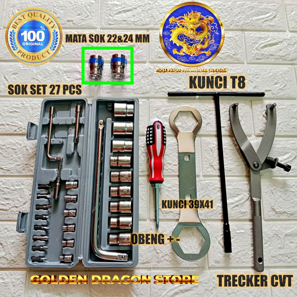 Jual Trecker CVT + 39x41 + Sok Set 27 Pcs | Shopee Indonesia