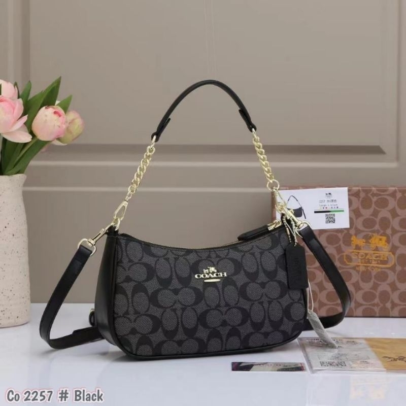 Jual [READY] tas wanita co@ch tery motif bailey signature / tas wanita ...