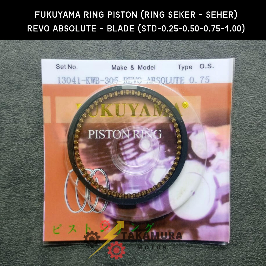 Jual Fukuyama Ring Piston (Ring Seker - Seher) Revo Absolute - Blade | Shopee Indonesia