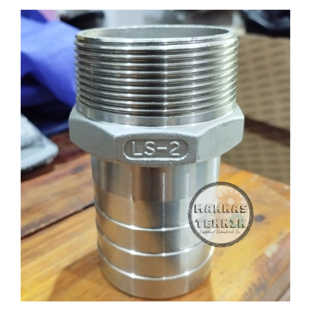Jual NEPEL SELANG SS 304-2" / Hose Nepel SS 2" / Nepel Stainless 304 - 2 Inch | Shopee Indonesia
