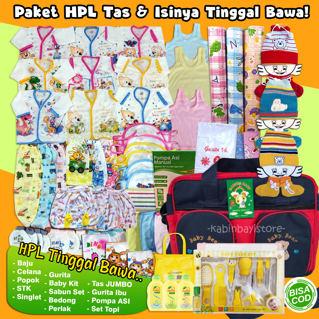 Jual Paket Persiapan Bayi Lahir Super Lengkap, Perawatan Bayi, Set ...