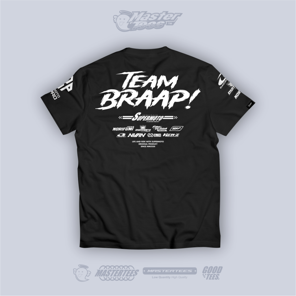 Jual TSHIRT TEAM BRAAP! - SUPERMOTO | Shopee Indonesia