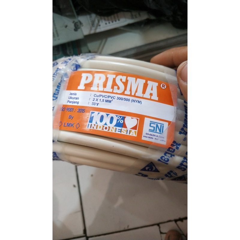 Jual Kabel Instalasi Nym 2x1,5 Prisma Kabel Tembaga Untuk Instalasi Listrik Rumah Kabel Tembaga ...