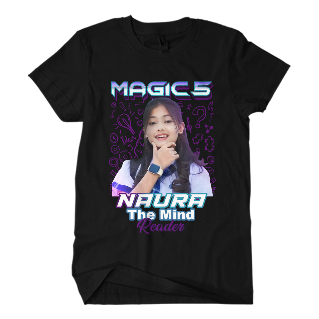 Jual Bappier Kaos Magic 5 Naura The Mind Reader T Shirt Dewasa | Shopee ...
