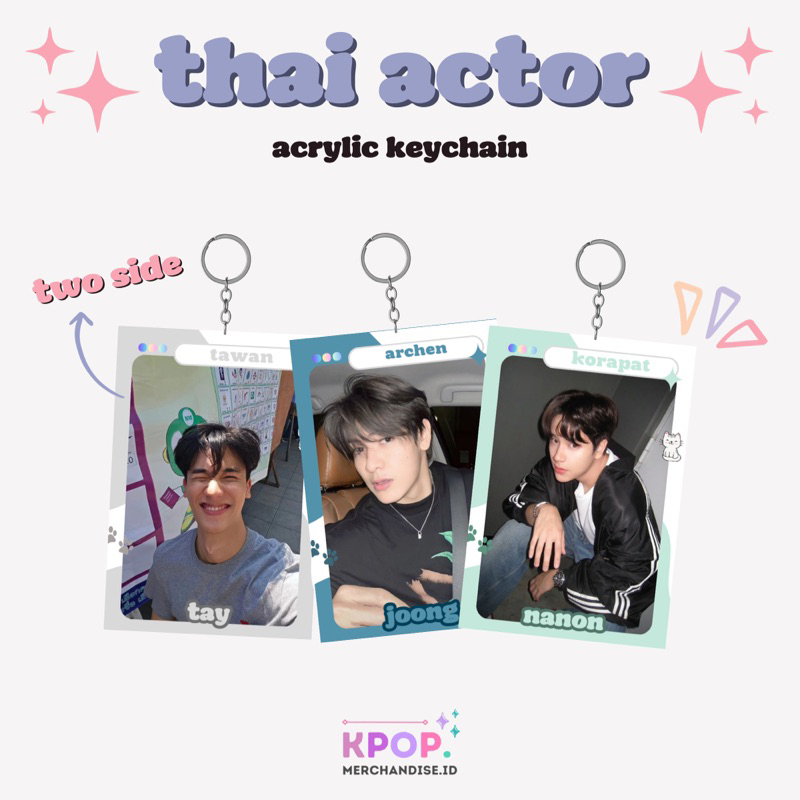 Jual THAI ACTOR ACRYLIC KEYCHAIN / KEYRING | Shopee Indonesia