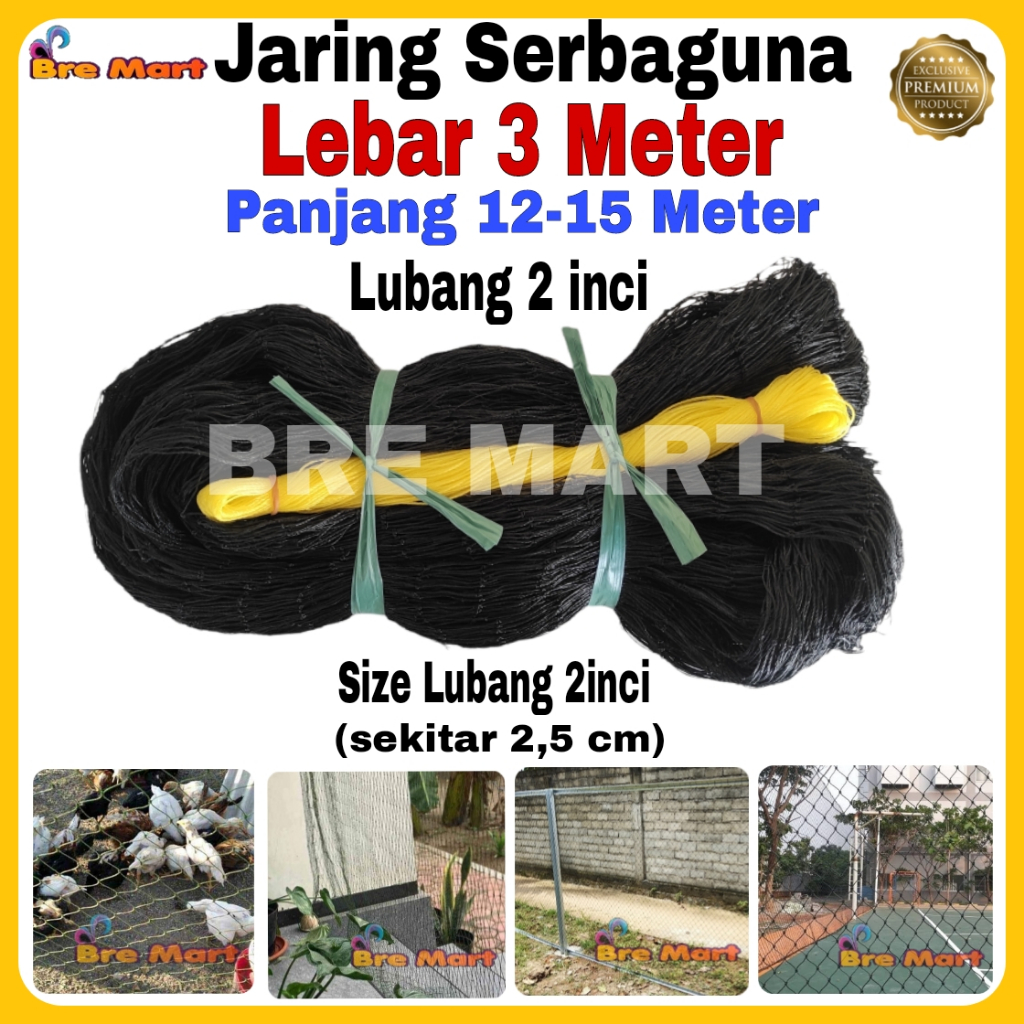 Jual Jaring Ayam Lubang 2 cm Lebar 3 Meter / Jaring Pagar Ayam / Jaring Kandang Ayam / Jaring ...