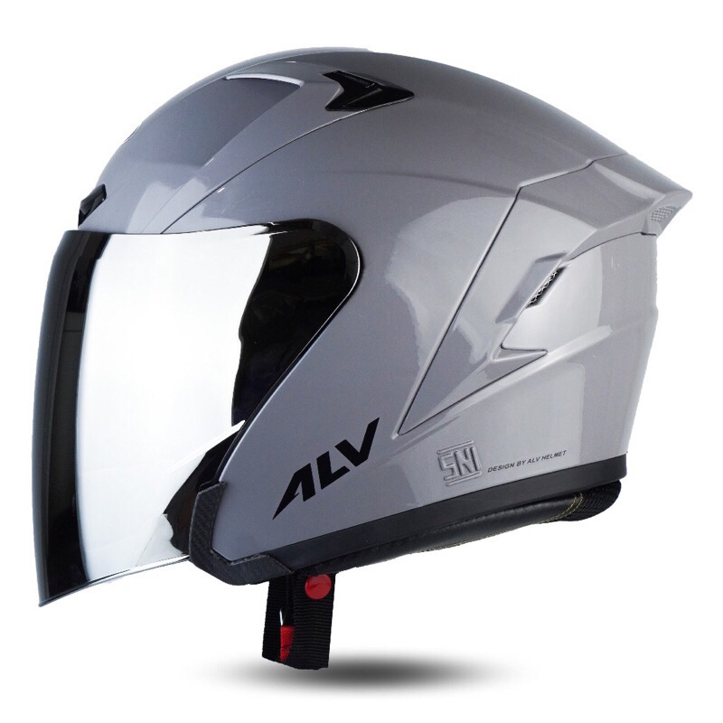 Jual helm ALV ULTRON single visor half face sni dewasa pria wanita helm ...