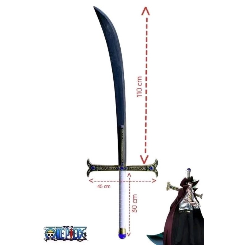 Jual [Preorder Prop] Cosplay Mihawk Sword 10:8 , Mihawk One Piece ...