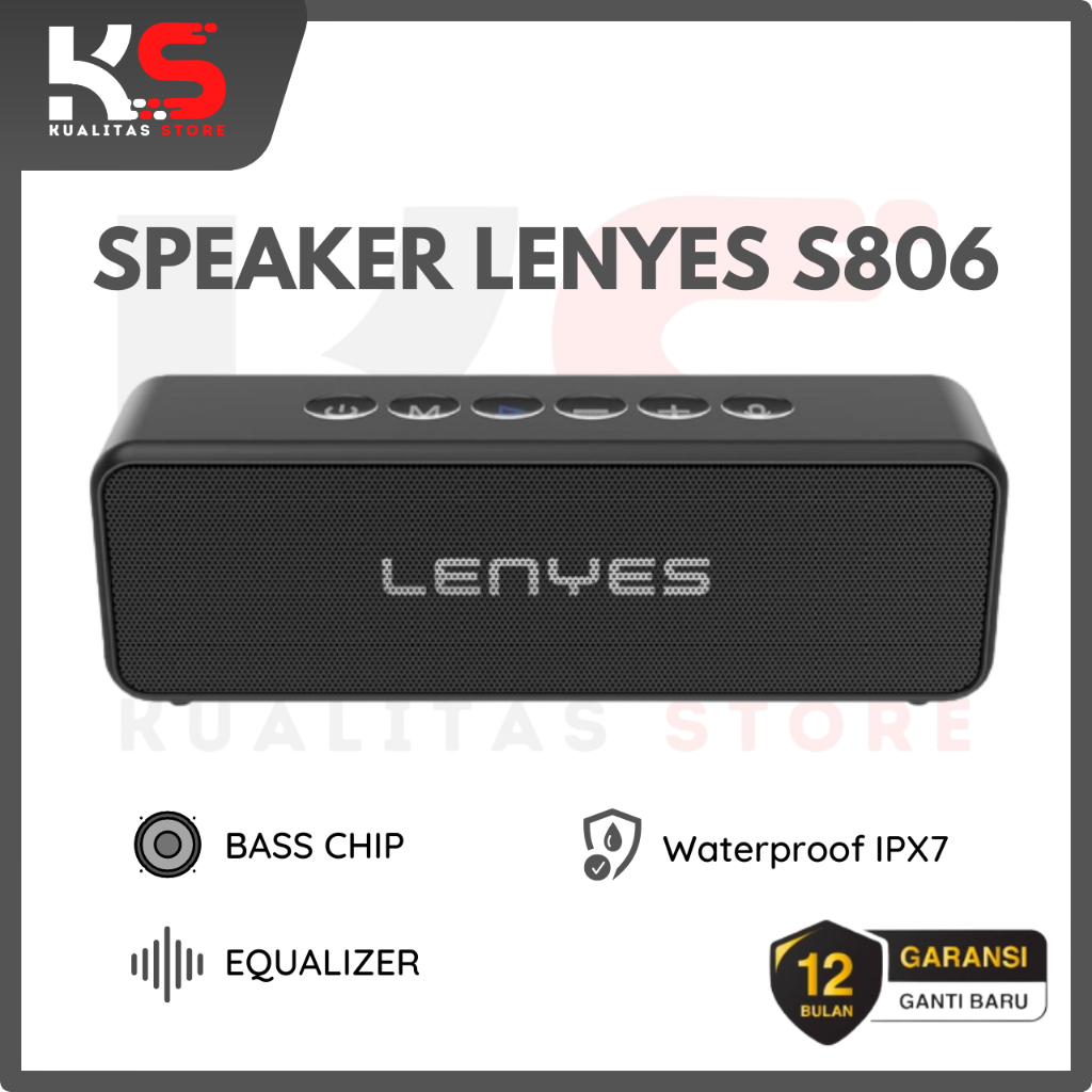 Jual LENYES Speaker Bluetooth TWS V5.0 Waterproof IPX6 20WATT With ...