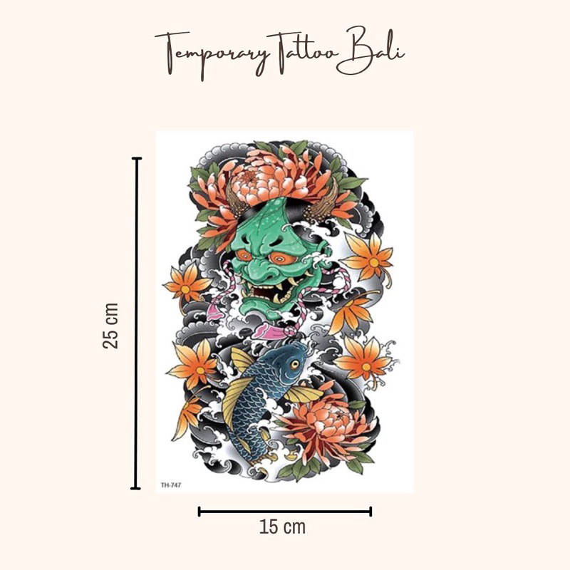 Jual Temporary Tattoo Basic/Oni Design/Temporer | Shopee Indonesia