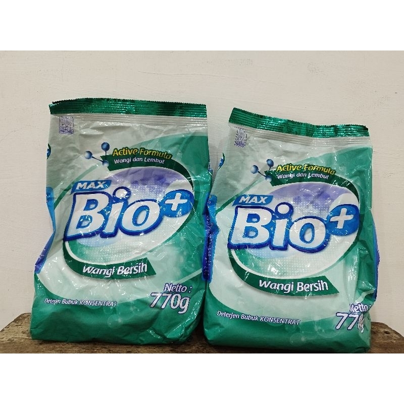 Jual max bio+ deterjen bubuk 770gr | Shopee Indonesia