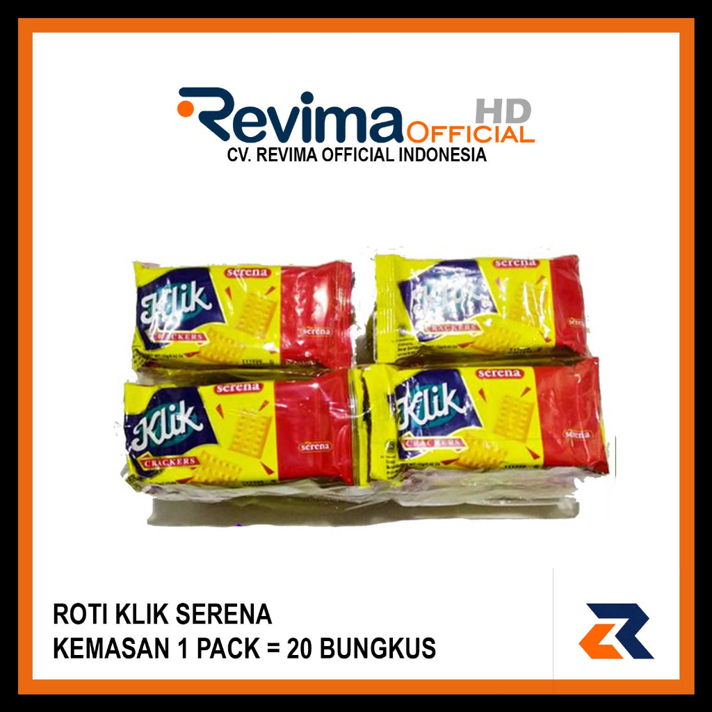 Jual Roti Biskuit SERENA KLIK CRACKER Kemasan 1 Pack isi 20 Bungkus ...