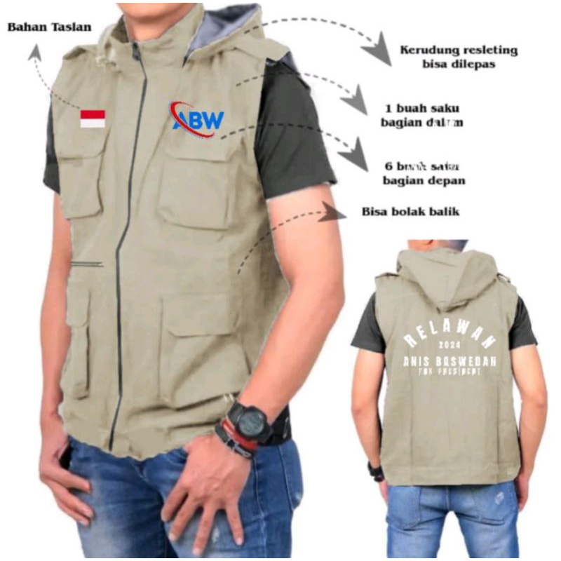 Jual ROMPI RELAWAN ANIS BASWEDAN / ROMPI PARPOL / ROMPI CUSTOM SABLON ...