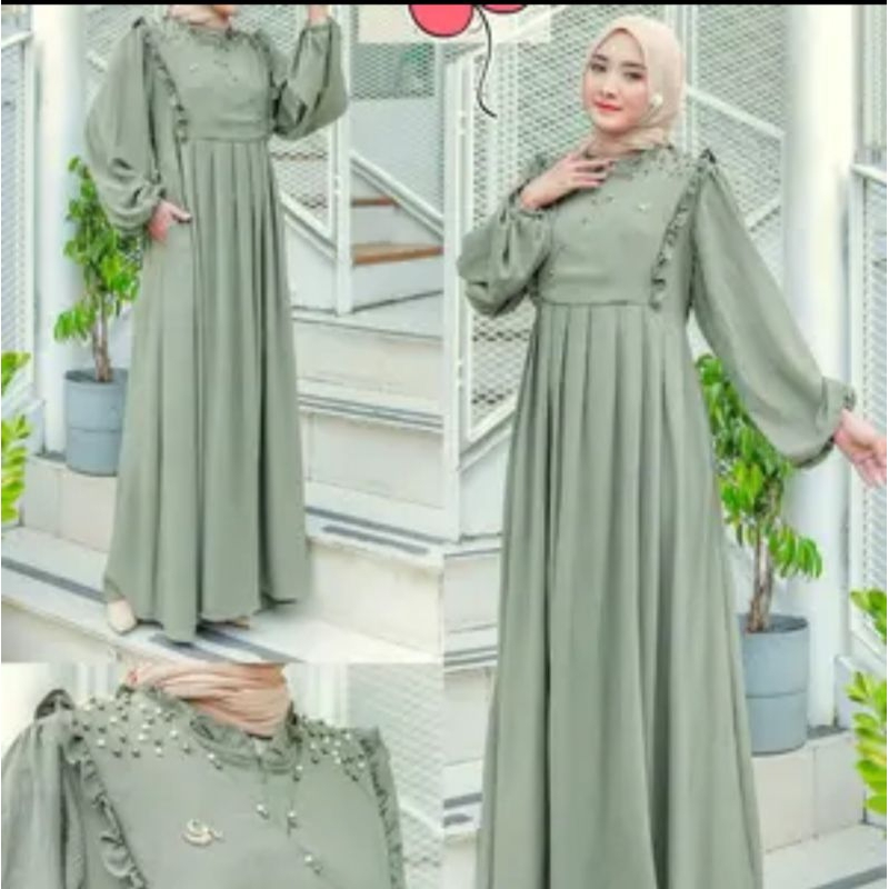 Jual maya gamis crinkle premium terbaru | Shopee Indonesia