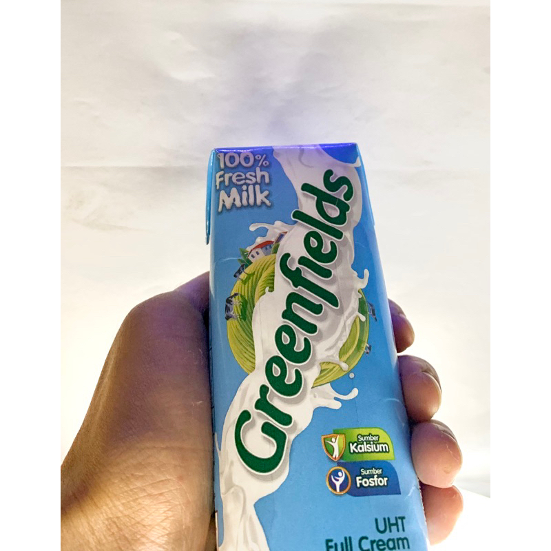 Jual GREENFIELDS SUSU UHT 200 ml Varian Rasa Full Cream | Shopee Indonesia