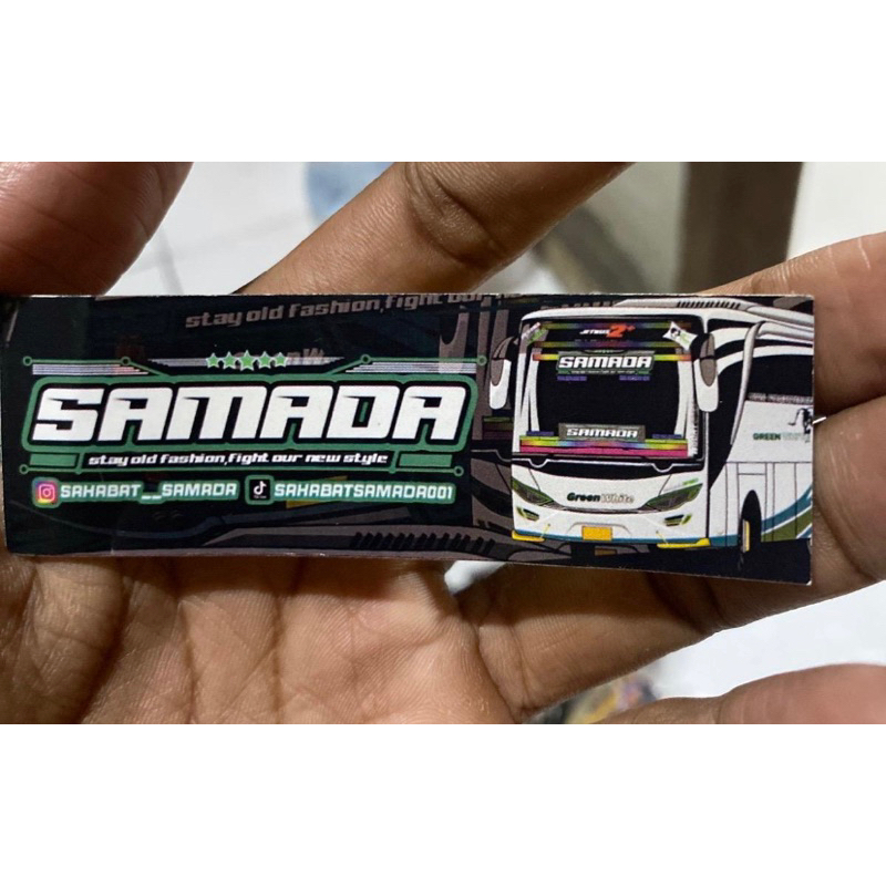 Jual stiker bus green with samada | Shopee Indonesia
