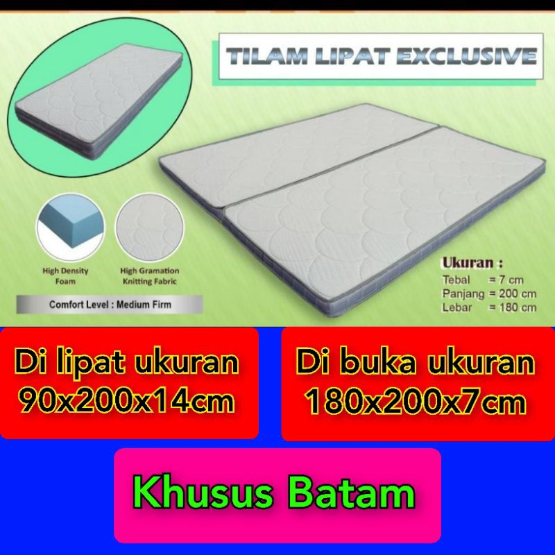 Jual Kasur Tilam lipat exclusive 2in1 high density foam [KHUSUS BATAM ...
