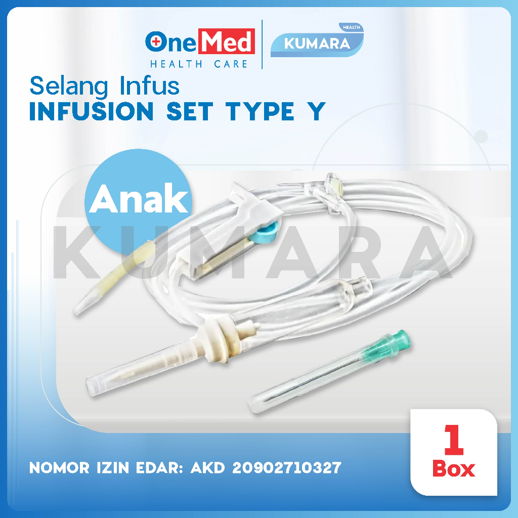 Jual ONEMED - Infusion Set Tipe Y Anak / Selang Infus Anak Tipe Y Box ...