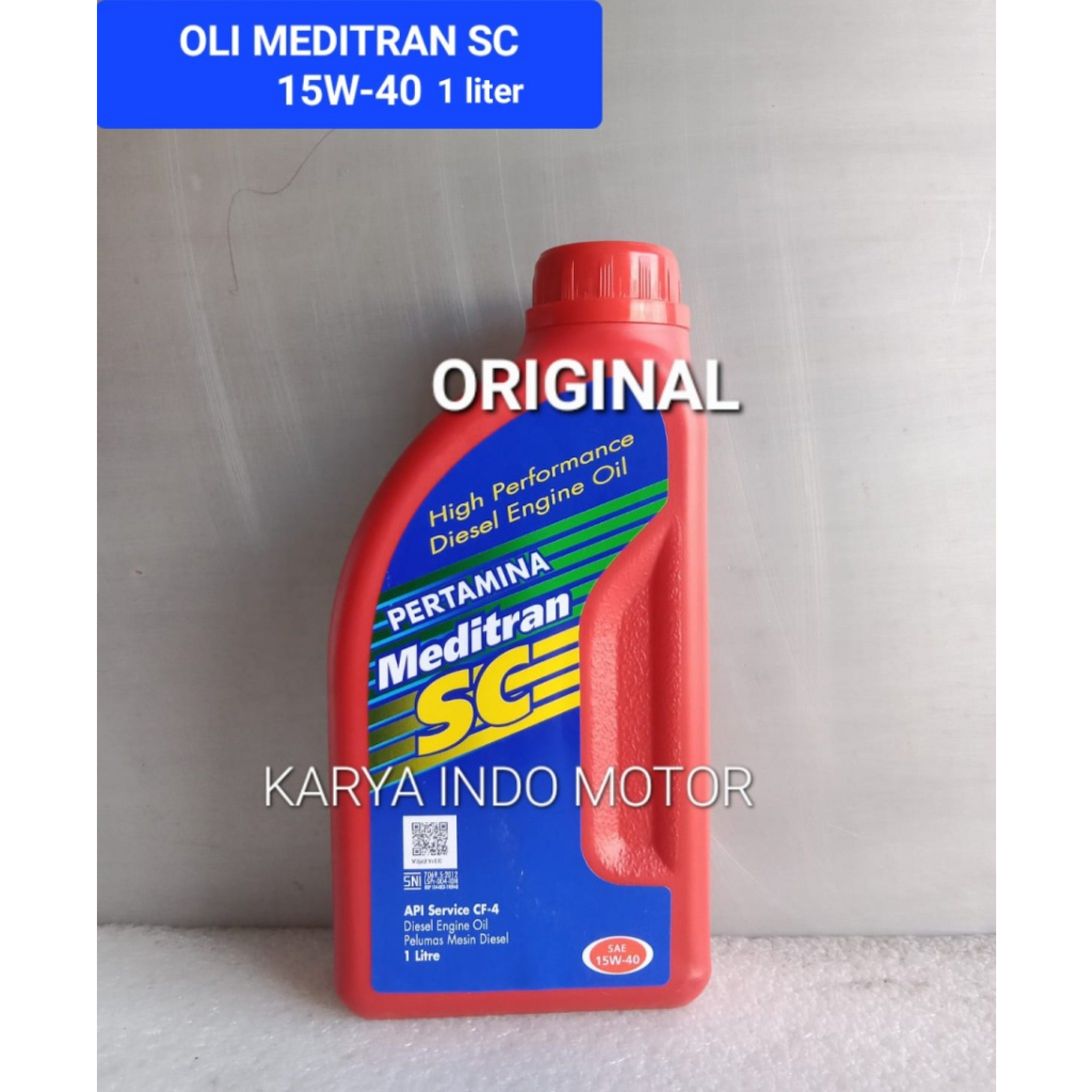 Jual Oli Pertamina Meditran SC 15W-40 Diesel - 1Liter | Shopee Indonesia