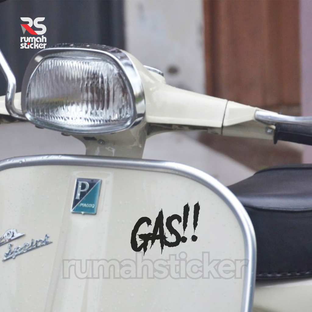 Jual Sticker Stiker Cutting GAS!! Motor Helm Kaca Mobil Laptop DLL ...