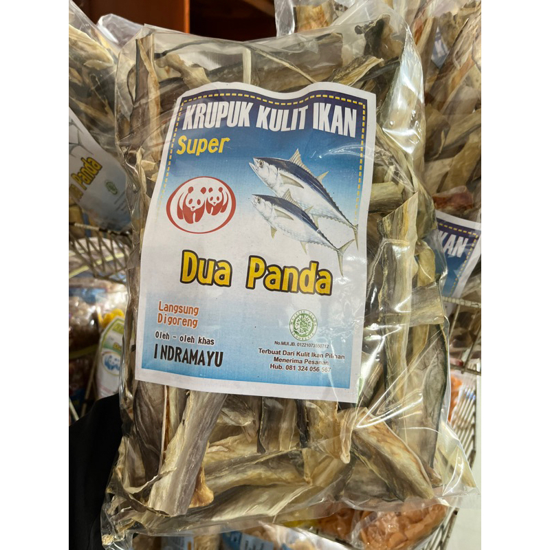 Jual KERUPUK KULIT IKAN REMANG MENTAH CAP 2 PANDA | Shopee Indonesia