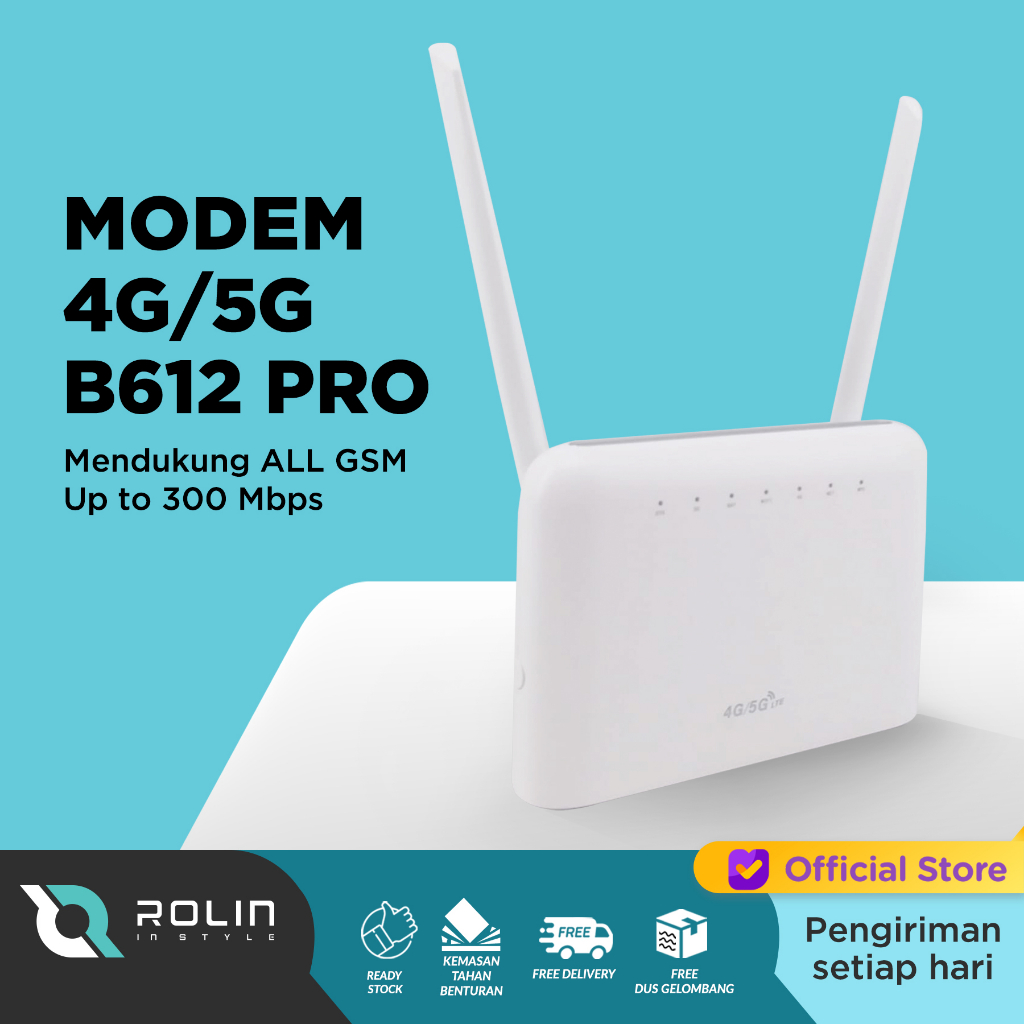 Jual Router Modem B311 PRO 300Mbps 5G/4G All Operator FREE LAN & ANTENA ...