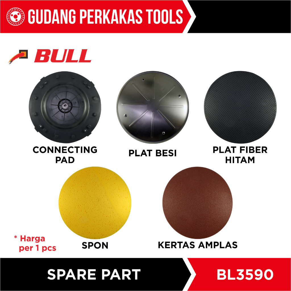 Jual Sparepart BL3590 mesin pengaci dinding Connecting pad, plat besi ...
