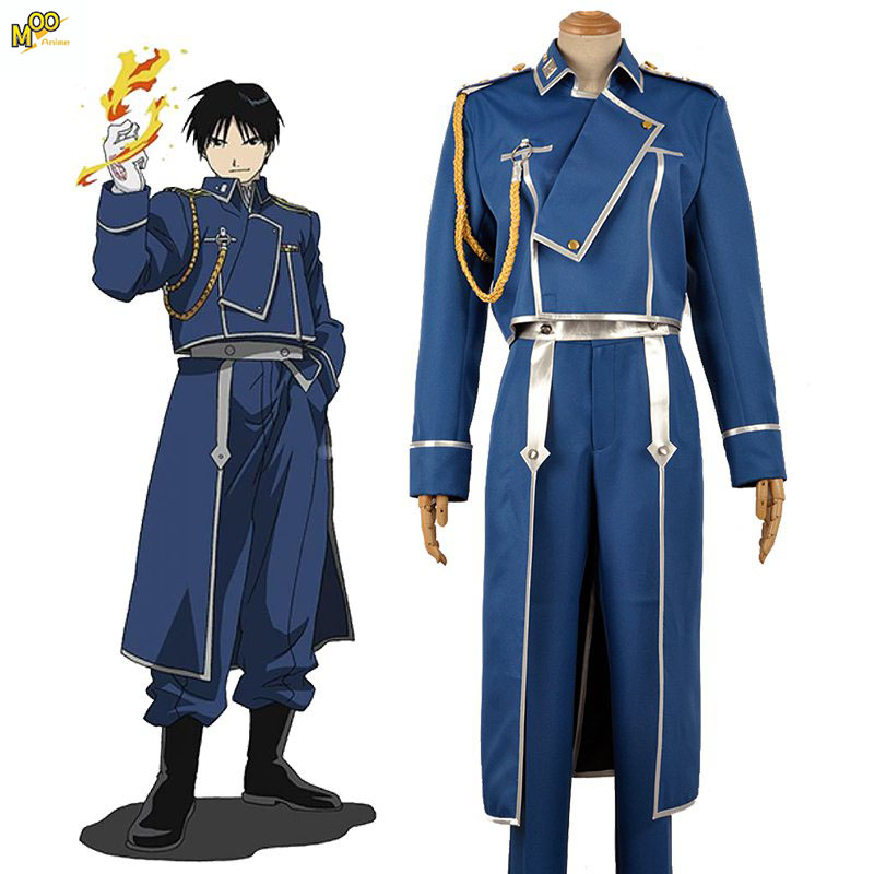 Jual Anime FullMetal Alchemist Cosplay Costume Roy Mustang Maes Cosplay ...