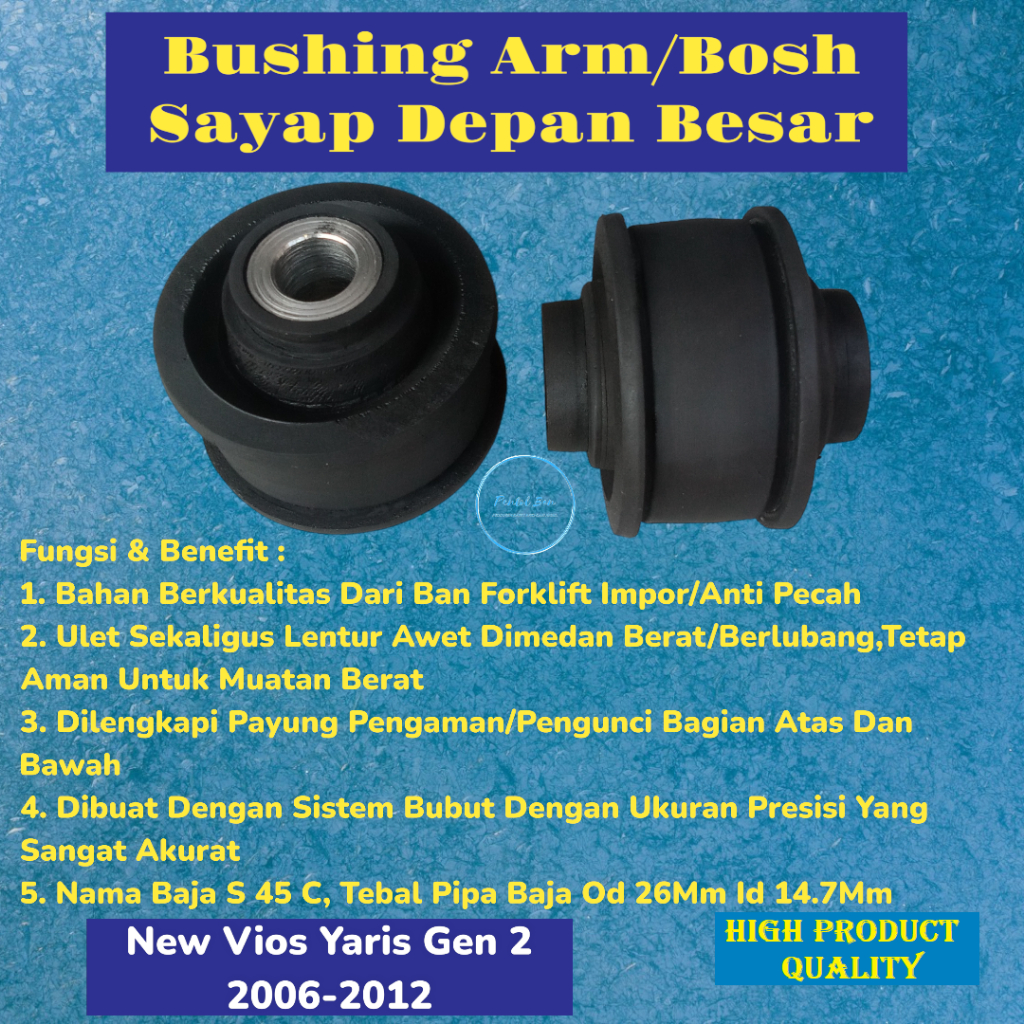 Jual Karet Bushing Arm/Bosh Sayap Depan Besar New Vios Yaris Gen 2 2006 ...