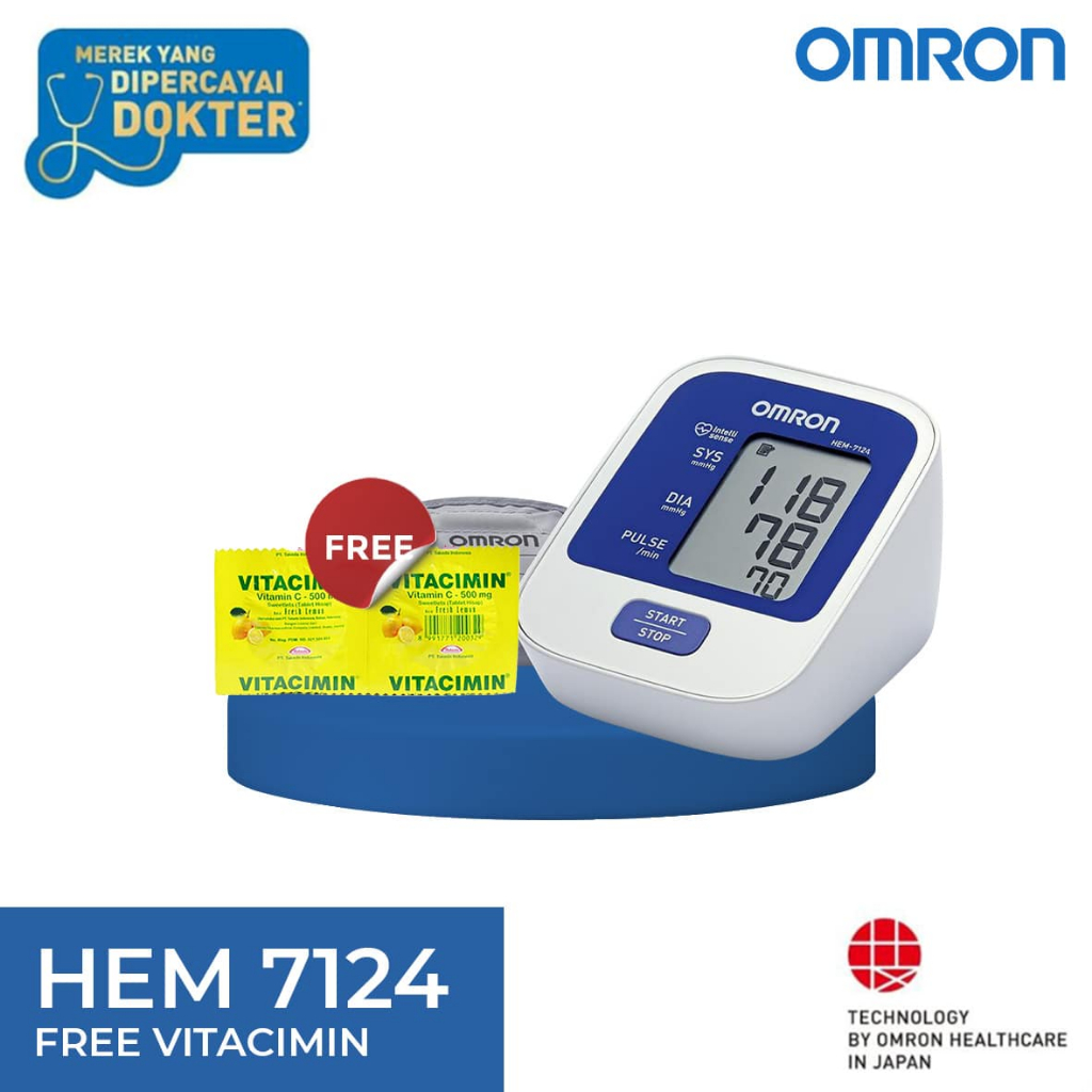 Jual Omron Tensimeter Digital HEM-7124 | Shopee Indonesia