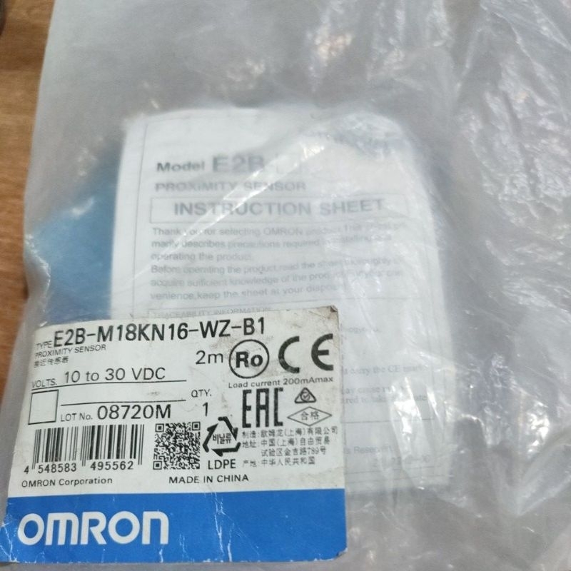Jual proximity sensor OMRON type E2B-M18KN16-WZ-B1 volt 10-30 VDC | Shopee Indonesia