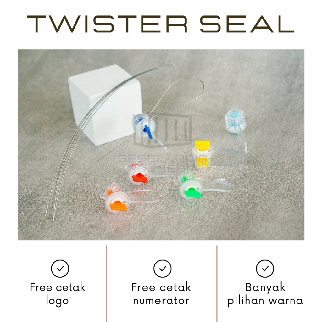 Jual Twister Seal Free Kawat Segel Putar Plastik Wire Set Kawat Segel ...