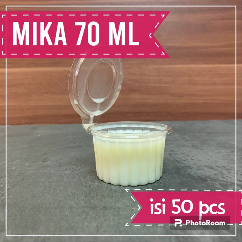 Jual Mika Sambal Klip 70ml Cup Saus sambal Thinwall Sauce Container Isi ...
