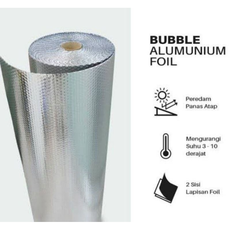 Jual Peredam Panas Atap Rumah Aluminium Bubble Foil METERAN | Shopee ...
