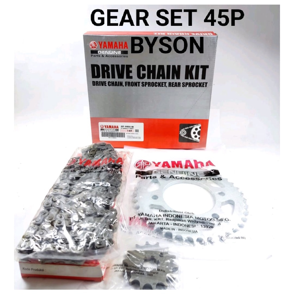 Jual VM_part, GEAR SET 45P YAMAHA BYSON Gearset Byson | Shopee Indonesia