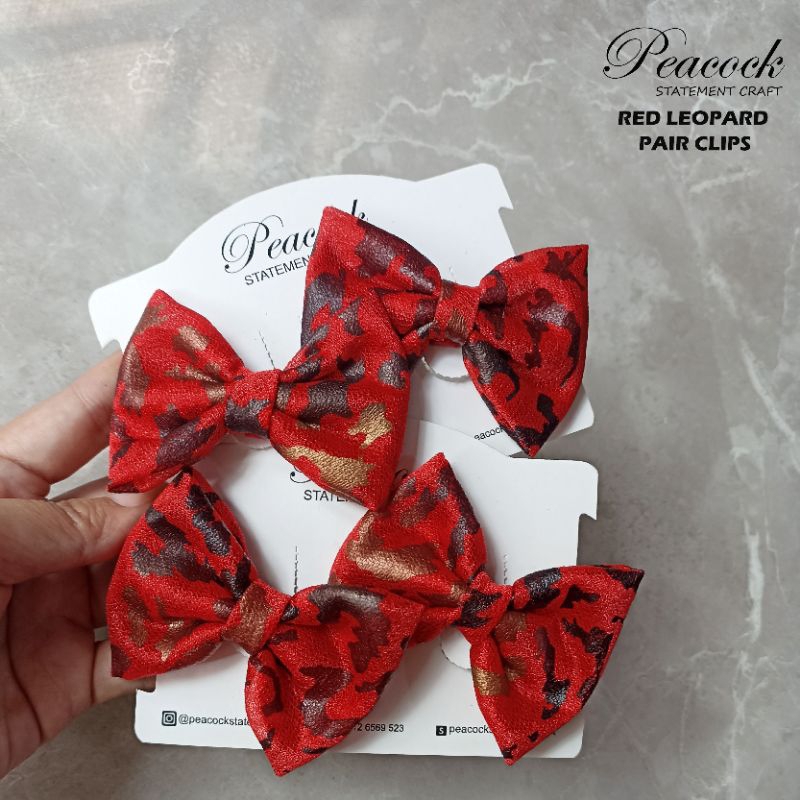 Jual RED LEOPARD Halloween Haunted Collection (jepit pita merah macan ...