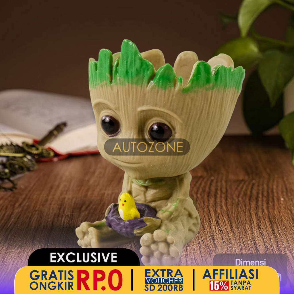 Jual TAKARA TOMY Groot Action Figure Marvel Holding Bird Nest 5cm ...
