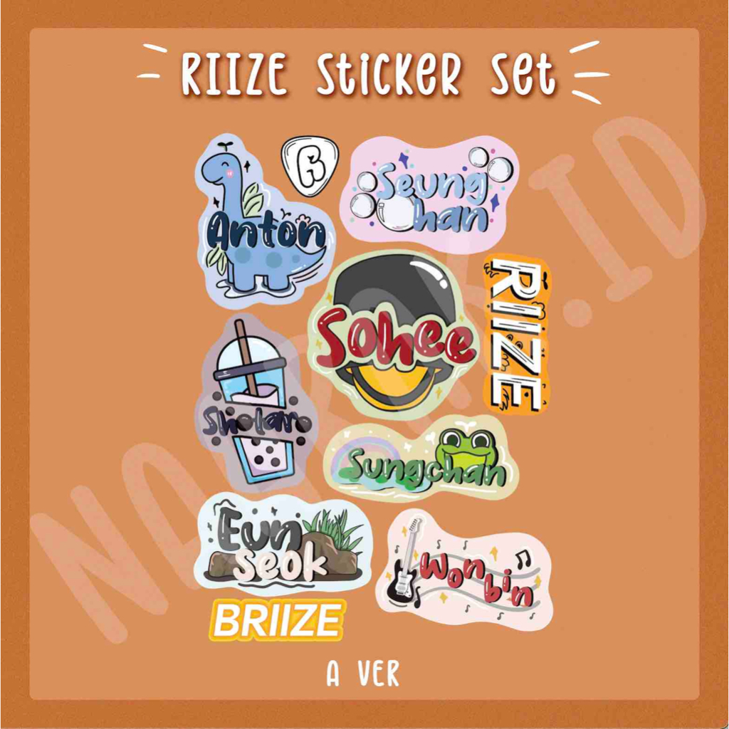 Jual RIIZE STICKER SET GET A GUITAR MEMORIES SIREN BRIIZE | Shopee ...