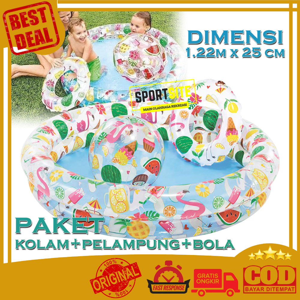Jual Intex 2 Rings Stargaze Set Pool Bulat 1.22m Swimming Pool ...