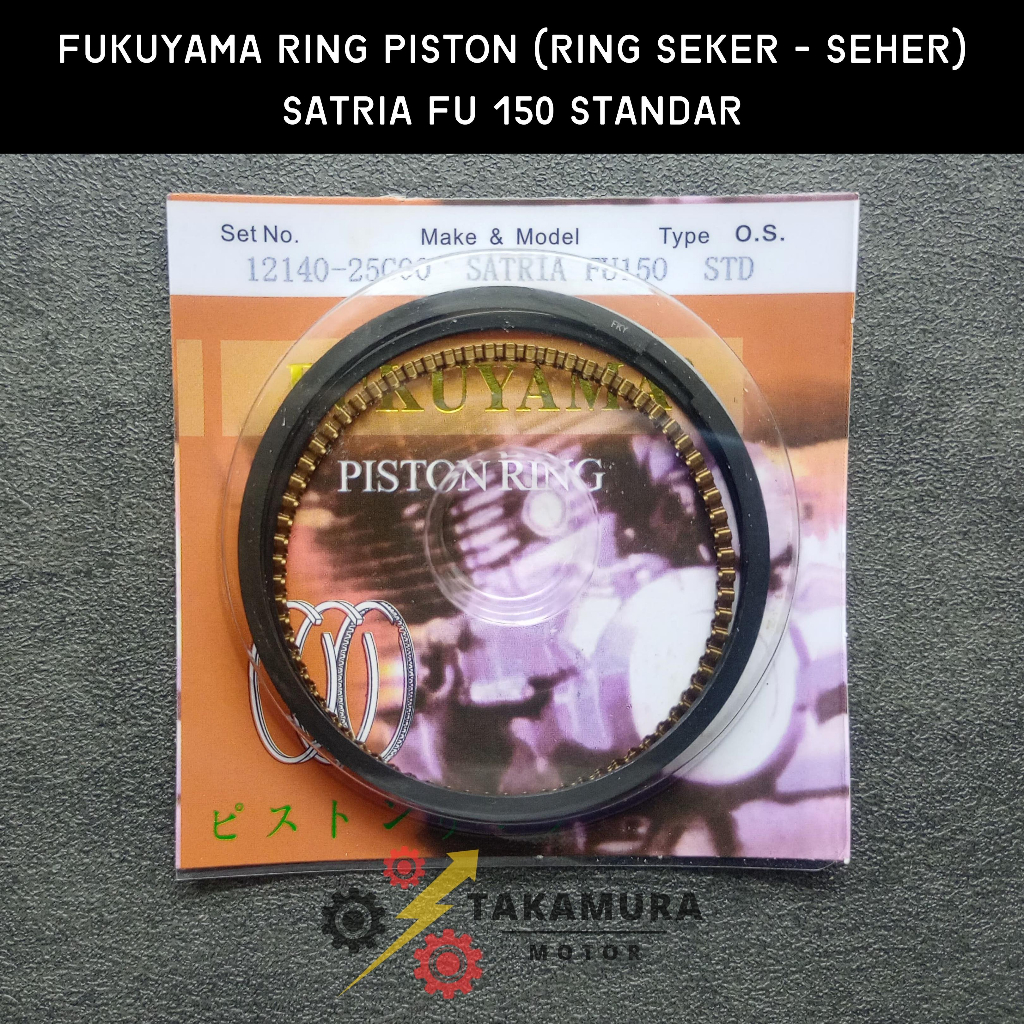 Jual Fukuyama Ring Piston (Ring Seker - Seher) Satria FU 150 Standar | Shopee Indonesia