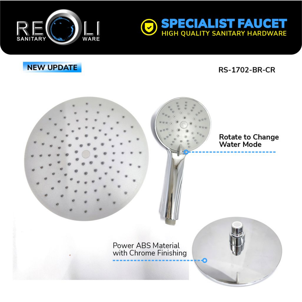 Jual REOLI Shower Mandi Tiang Set Column Mandi Keran Panas Dingin Mixer ...