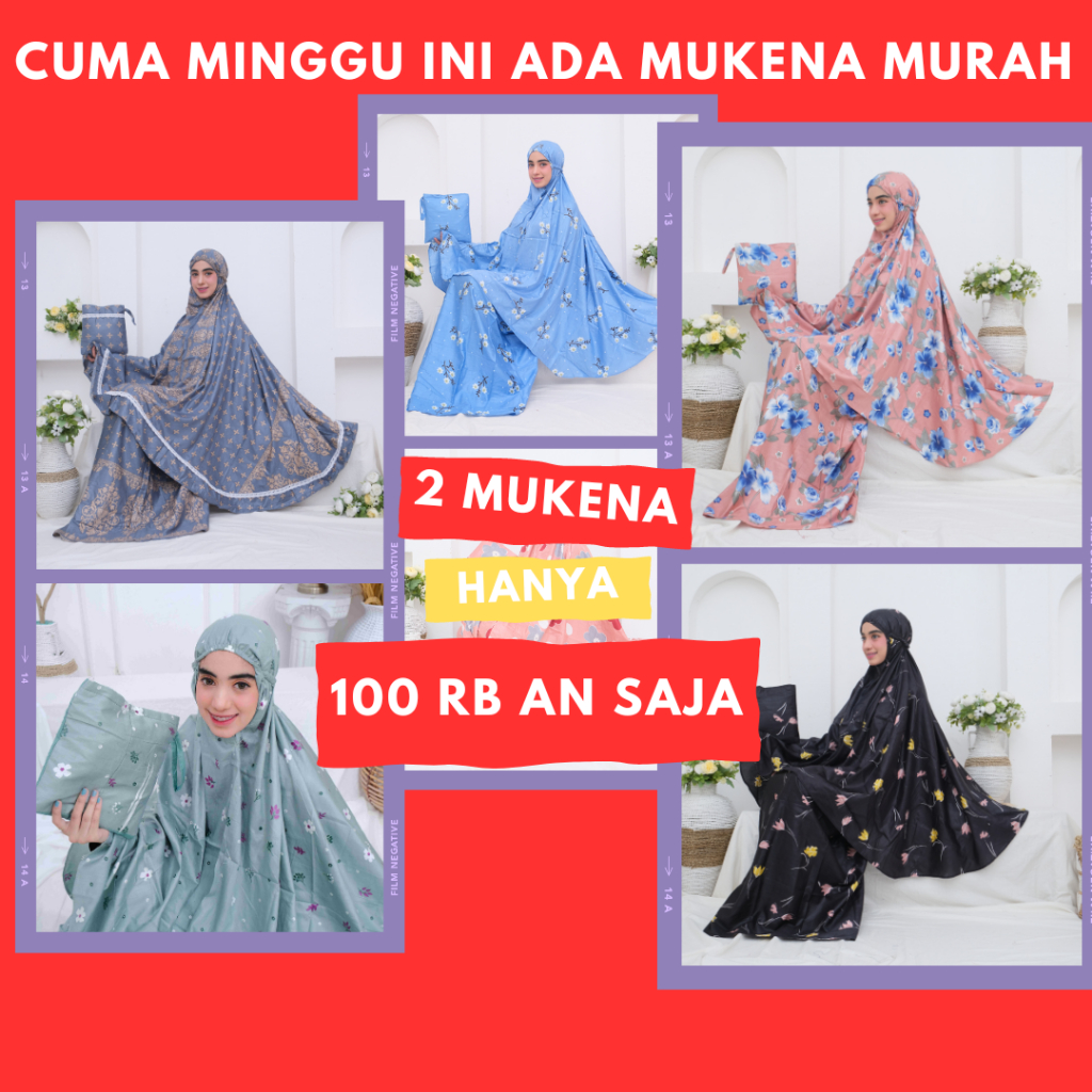 Jual Paket Tebus Murah 100 RB DAPAT 2 MUKENA Travel Rayon Bali Adem ... Jual Paket Tebus Murah 100 RB DAPAT 2 MUKENA Travel Rayon Bali Adem ...